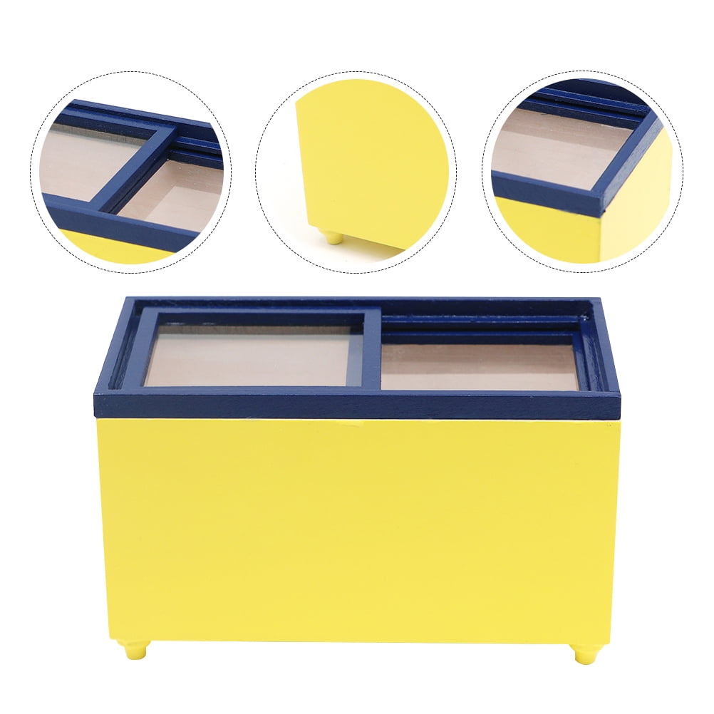 OFFIGAM Mini Toy Fridge for Dollhouse Furniture with Synthetic Material ...