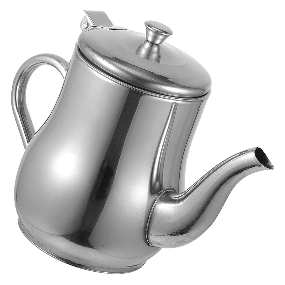 OFFIGAM 1Pack Oil Kettle Stainless Steel Grease Container Silver For ...