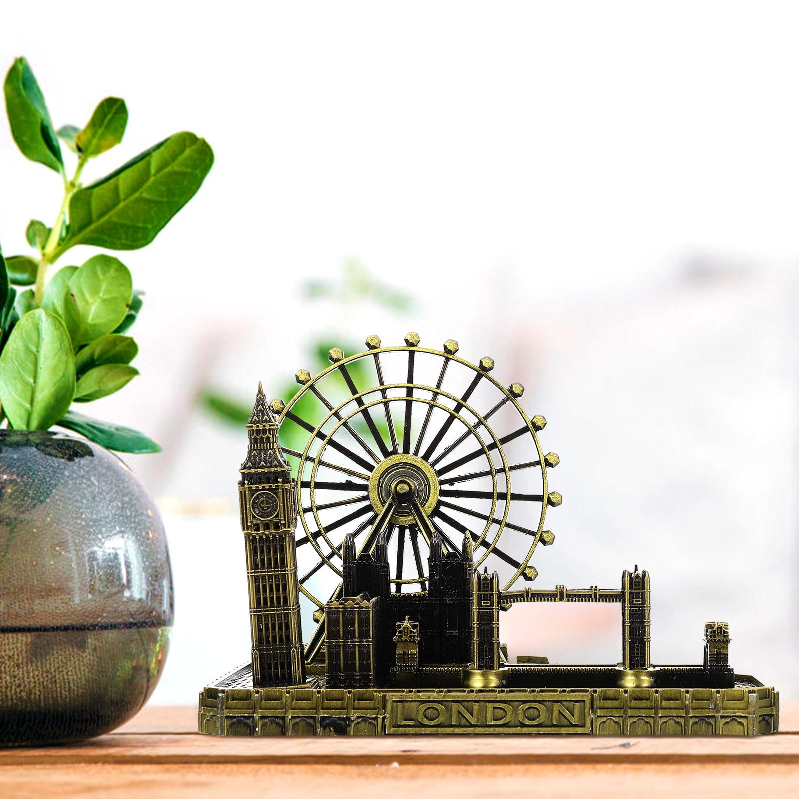 OFFIGAM 1Pack Tower Bridge Figurine Golden Souvenir Desktop Ornament ...