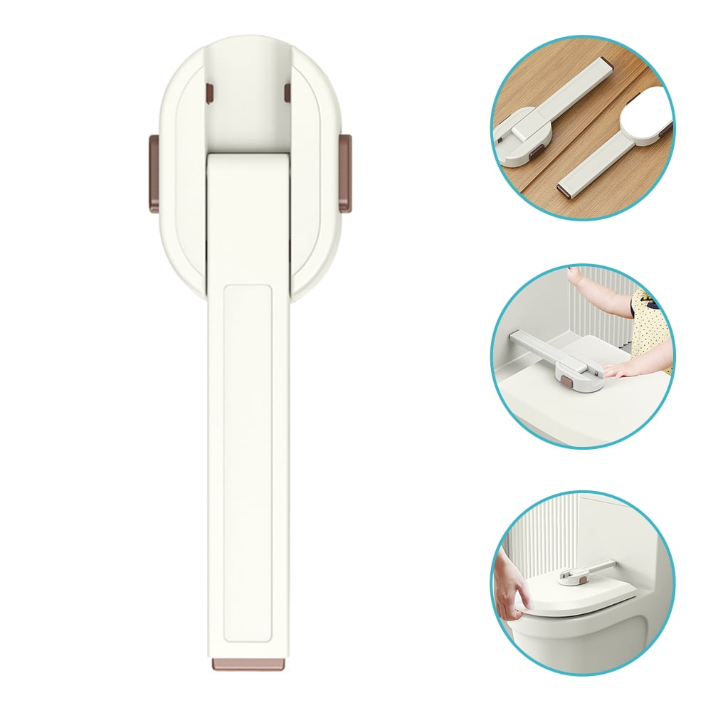 OFFIGAM Child Safe Toilet Lock Toilet Lock Assorted Color 1Pack 9.4x3in ...