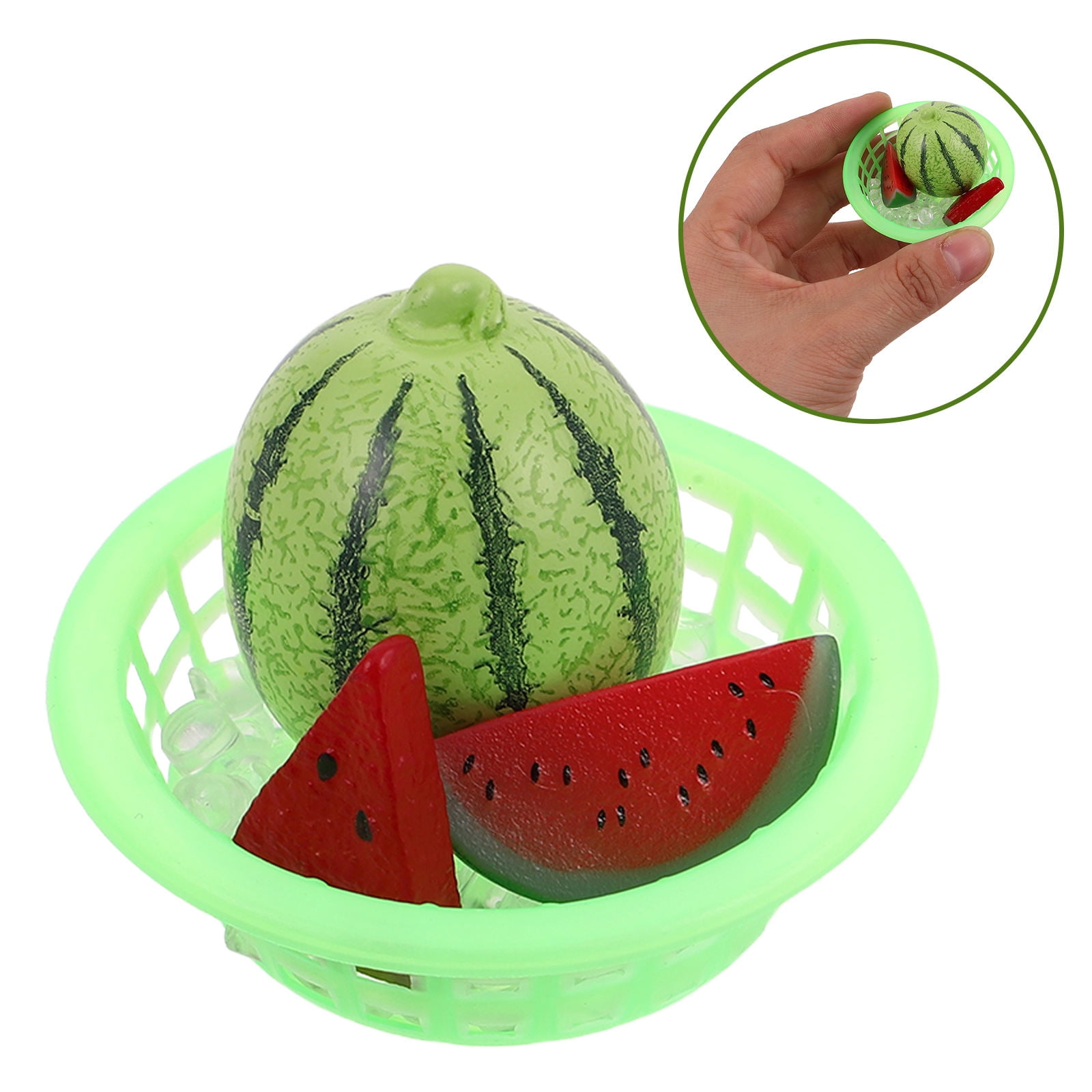 OFFIGAM 1Set Artificial Watermelon Model Small Detailed Faux Fruit ...