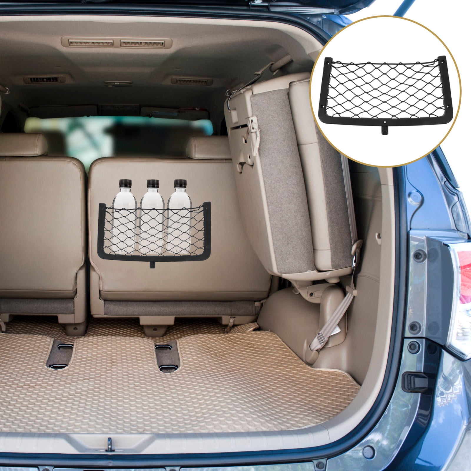 OFFIGAM 1Set Black Storage Bins for Car with Elastic Cord and ABS Frame ...