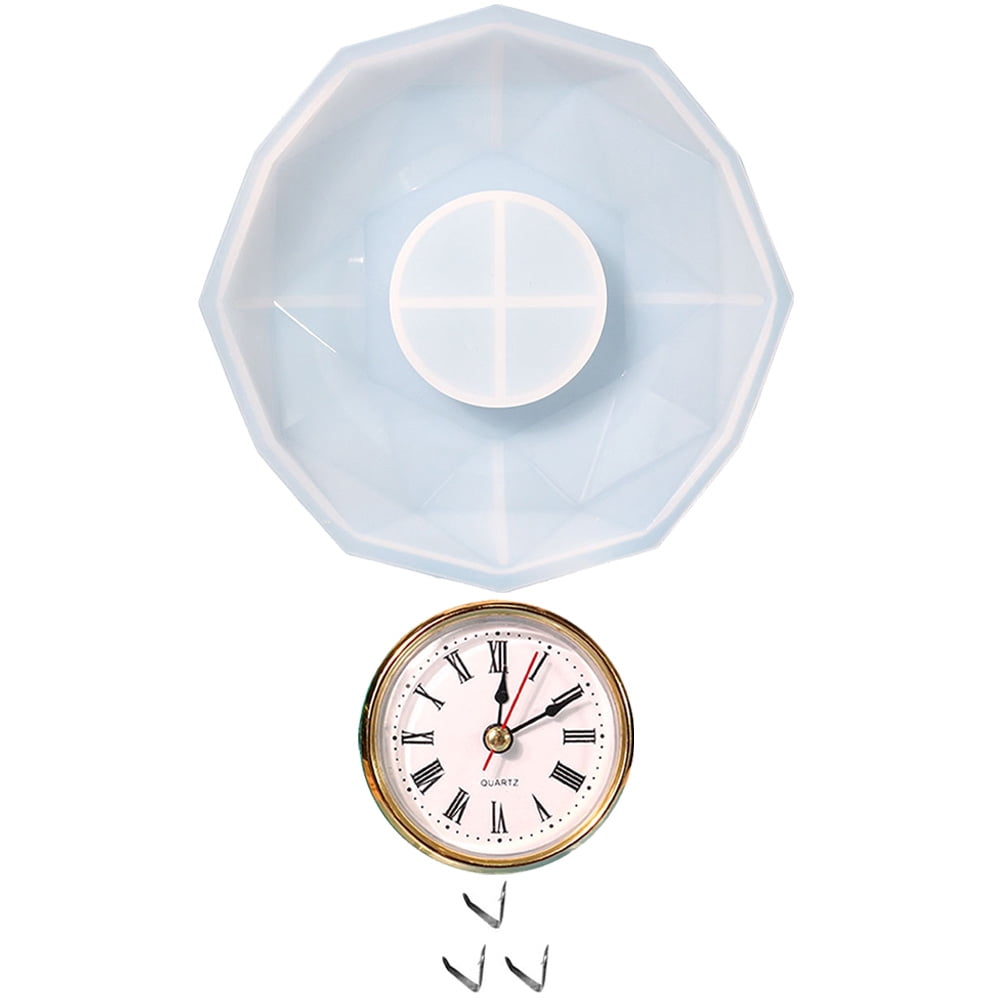 OFFIGAM Epoxy Clock Plate Mold Set, Golden Silicone Material, Reusable ...