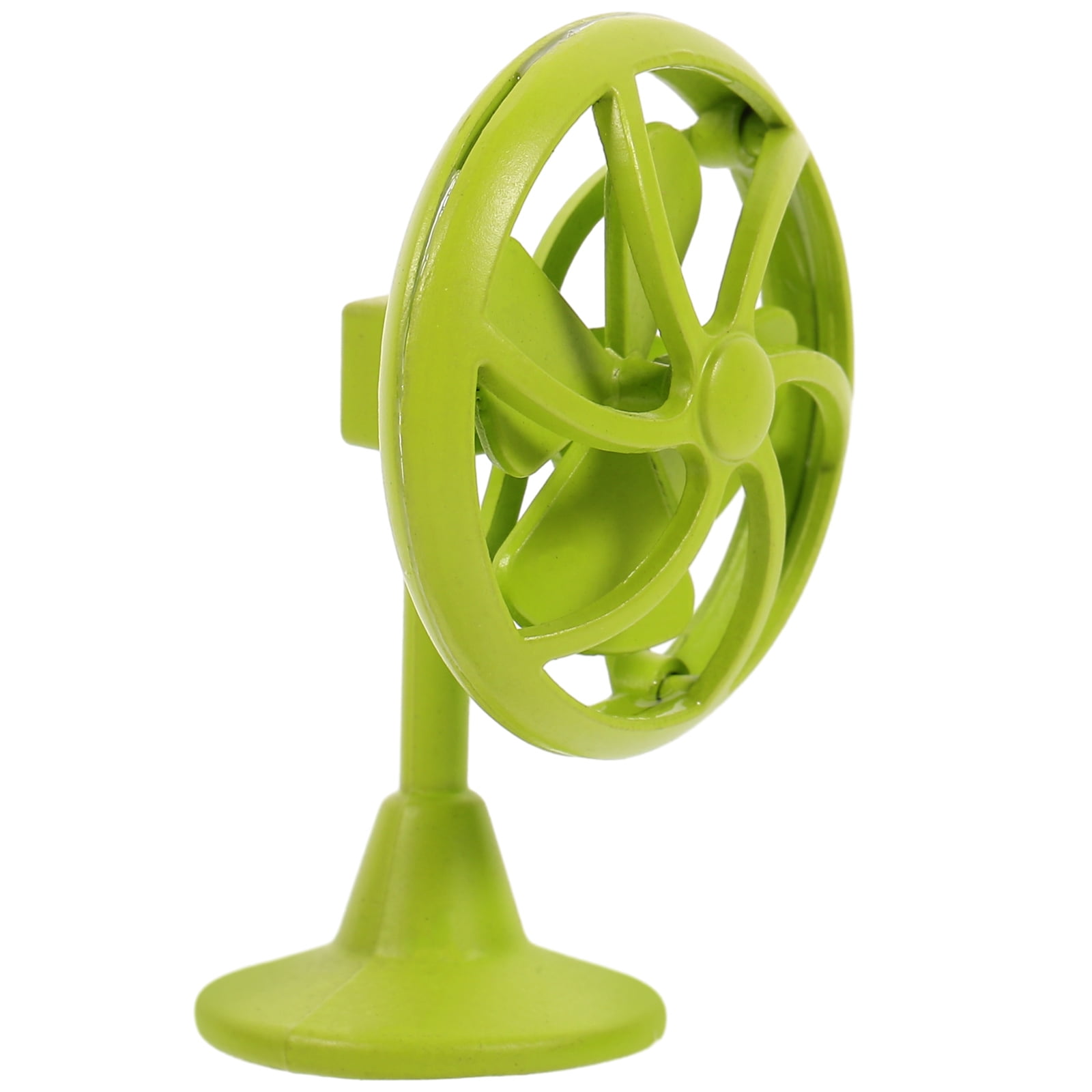 OFFIGAM 1Set Light Green Iron Miniature Fan Model for Dollhouse Decor ...