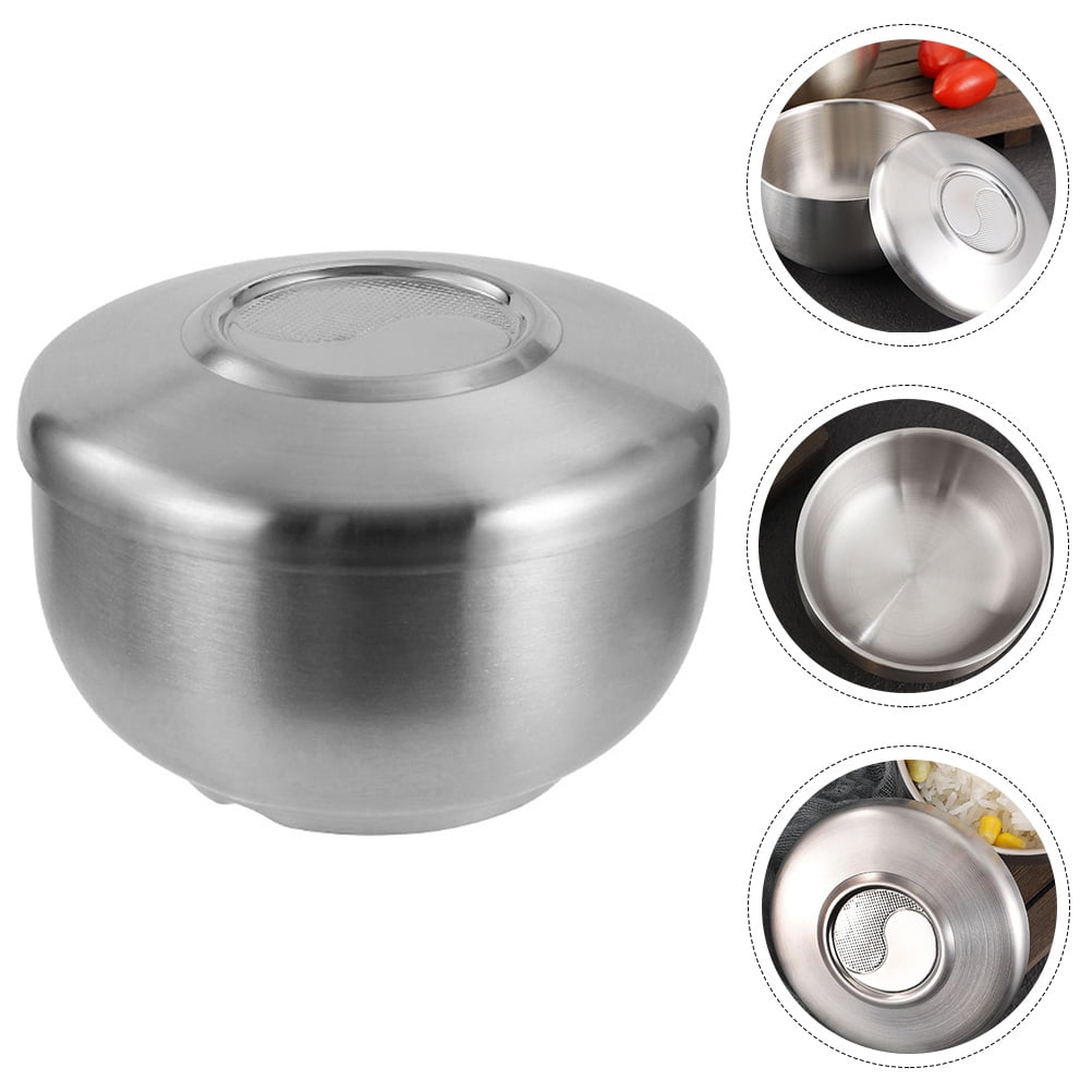 OFFIGAM 1Set Metal Bowls 10.5x10.5cm for Buffet Heat Retention and Dirt ...