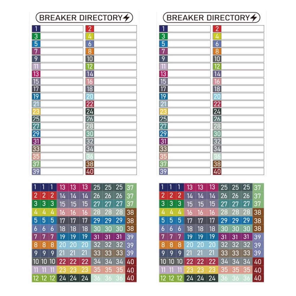 OFFIGAM Self Adhesive Breaker Box Labels for Easy Electric Panel ...