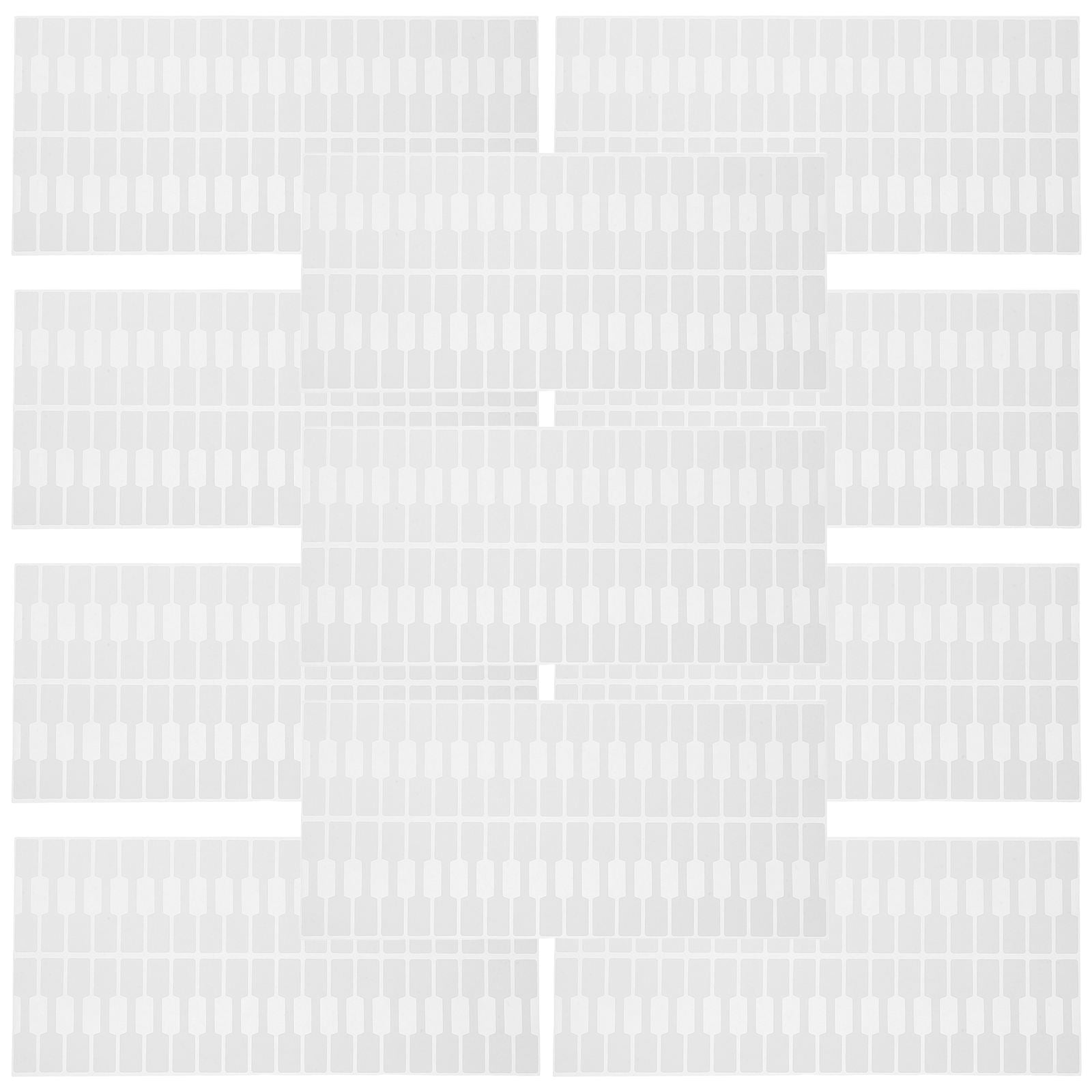 OFFIGAM 2000PCS White Rectangle Paper Price Label Stickers for Jewelry ...