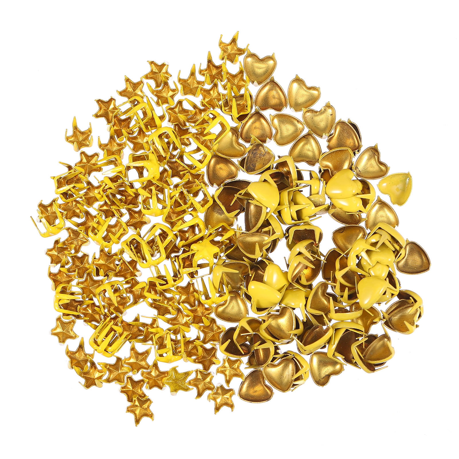 OFFIGAM 200Pcs Alloy Rivets Mini Star Heart Shaped Claw Rivet for DIY ...