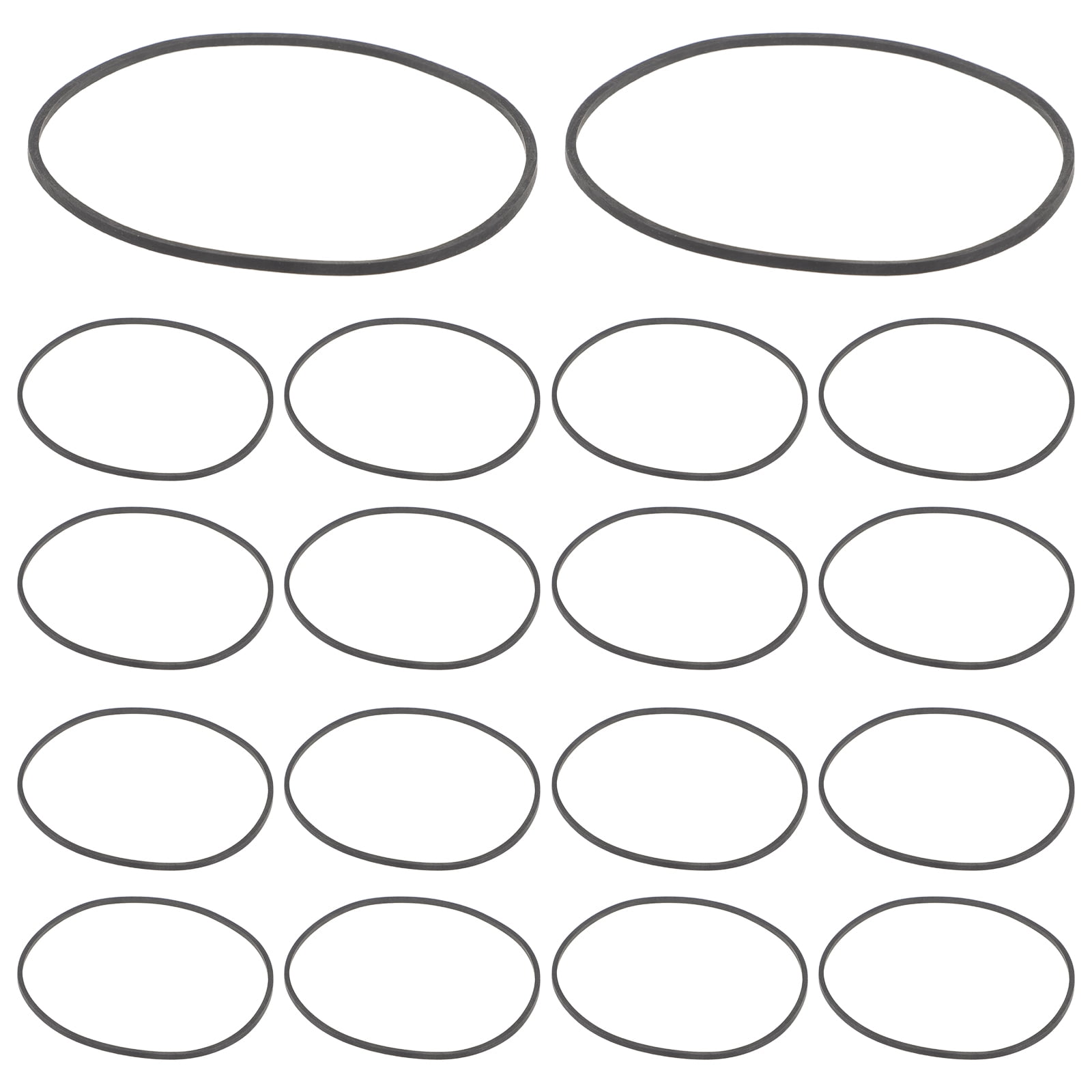 OFFIGAM 20Pcs Cassette Square Belts for Smooth Rotation in Players ...