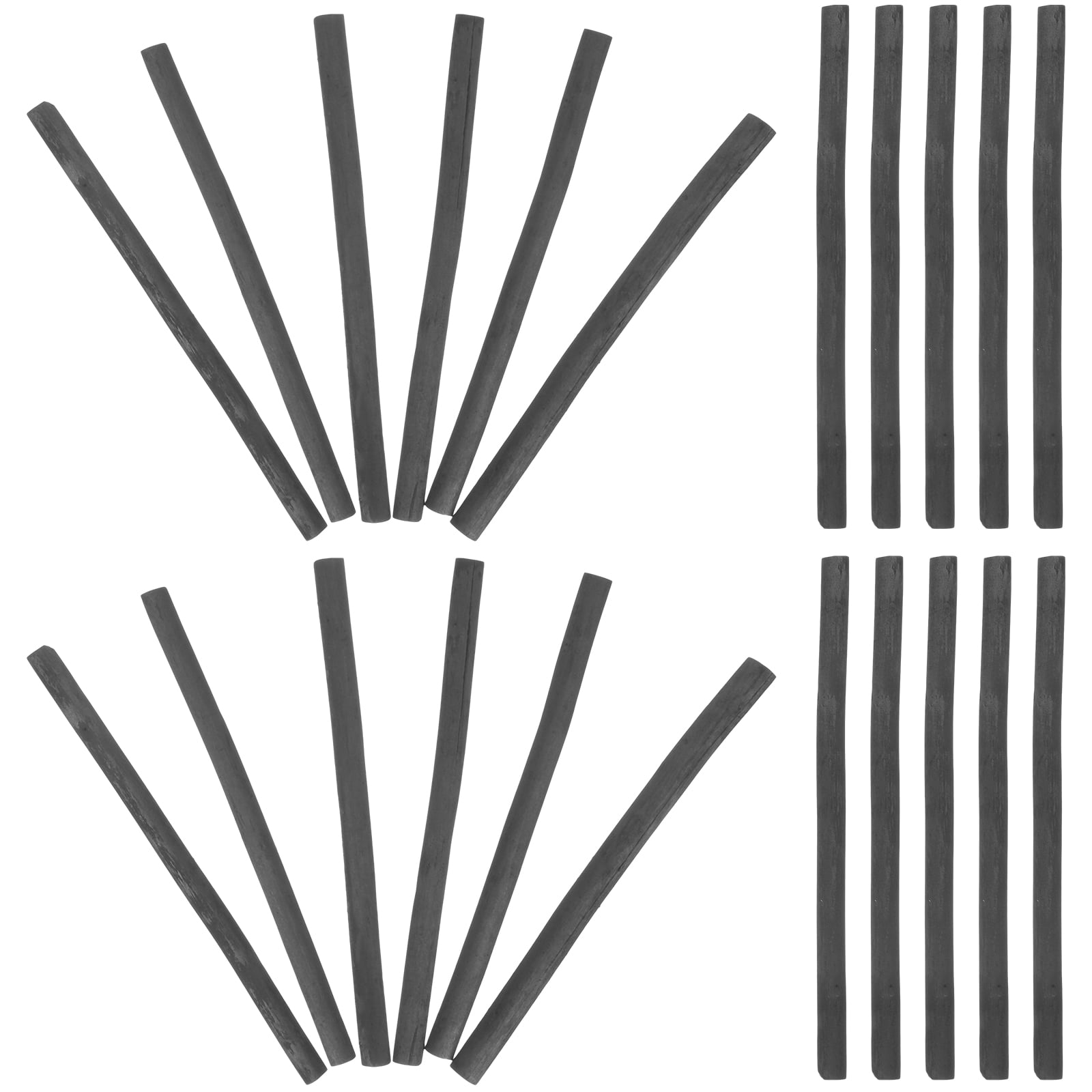 OFFIGAM Professional Charcoal Sticks Black Willow Charcoal 20Pcs ...