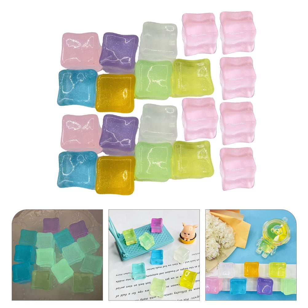 OFFIGAM 20Pcs Luminous Ice Cubes Assorted Color For Photography And Food Display - Walmart.com