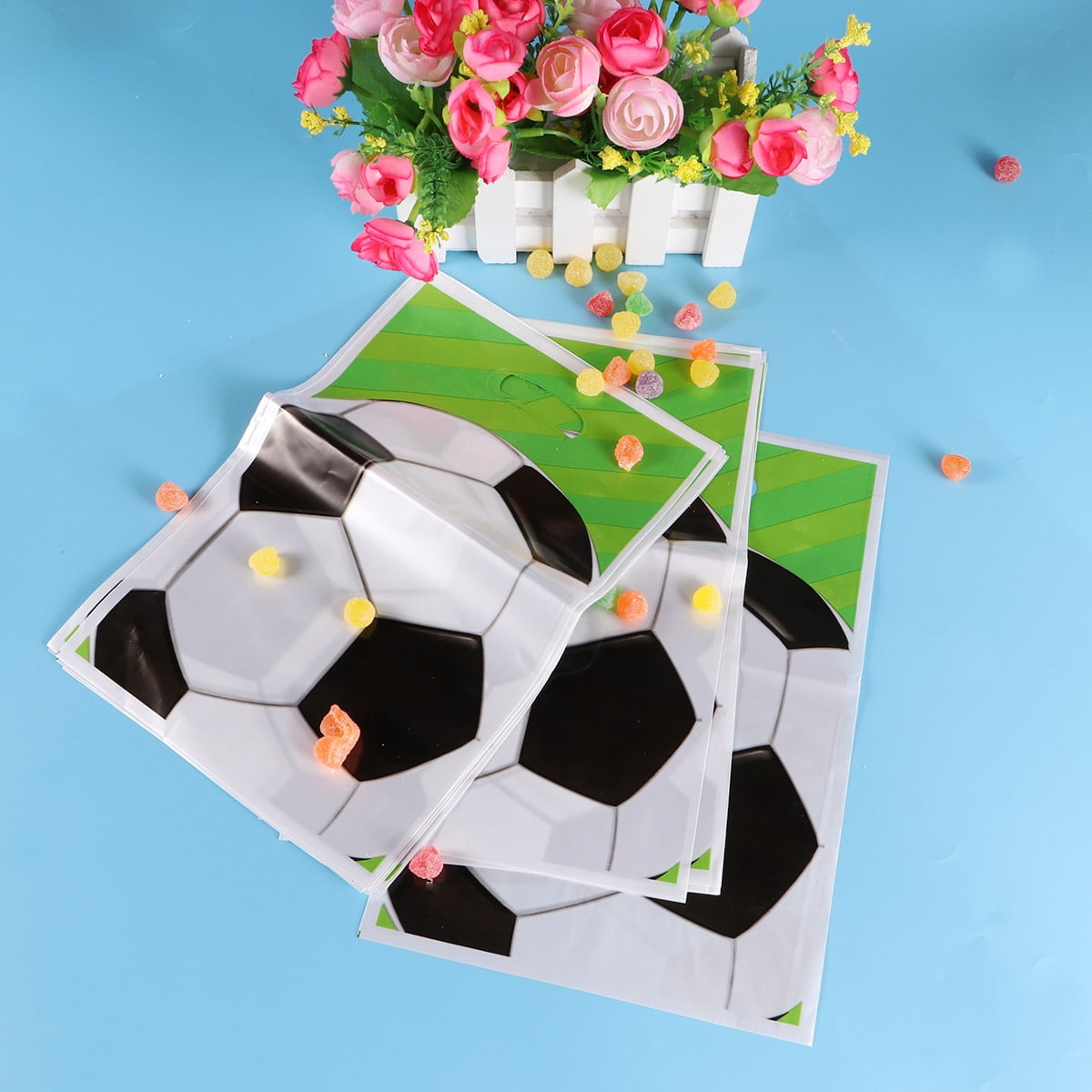 OFFIGAM 20Pcs Multi Color Soccer Ball Party Bags for Birthday Sports ...