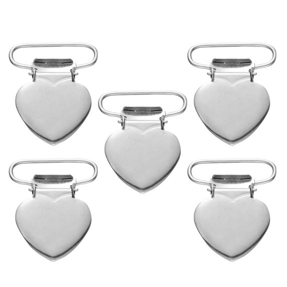 OFFIGAM 20 Pcs Heart Shape Metal Suspender Clips for Sewing Crafts ...