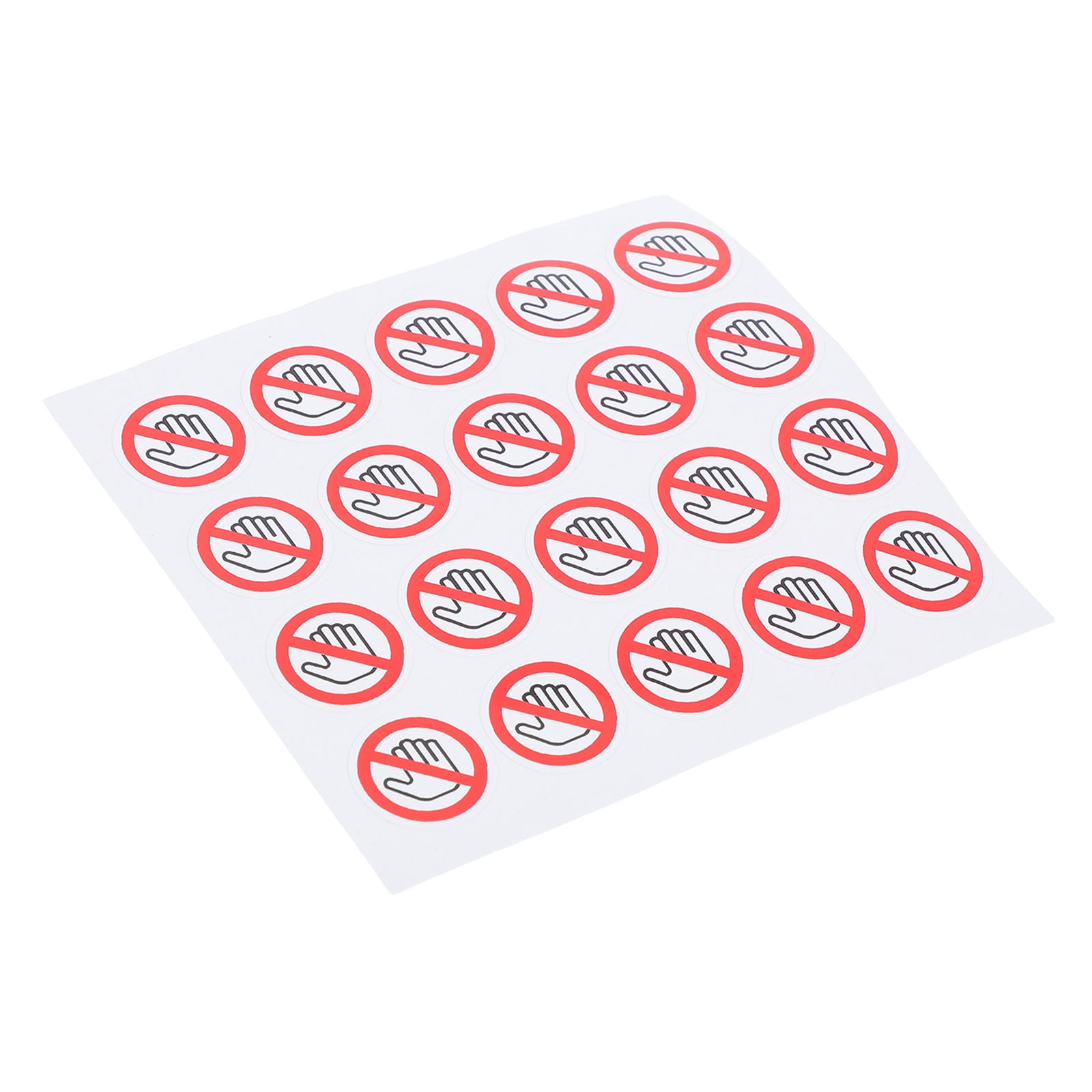 OFFIGAM 20pcs Do Not Touch Signs PVC Self Adhesive Sticker For Safety ...