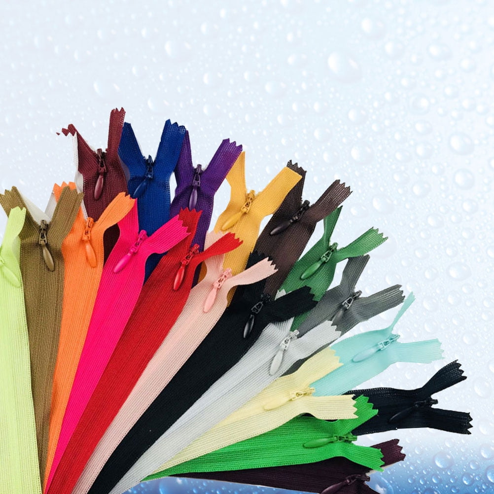 OFFIGAM 23Pcs Closed End Zippers Invisible for Sewing Assorted Color ...