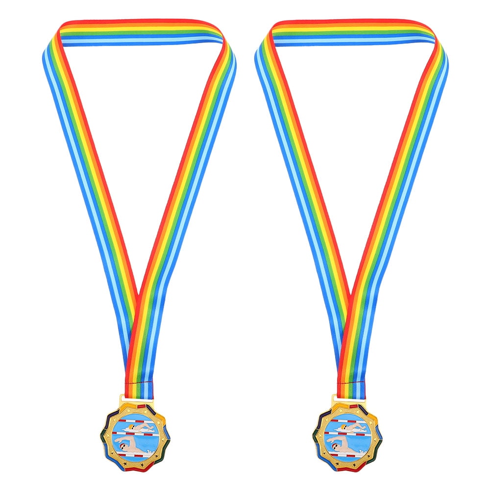 OFFIGAM 2PCS Swimming Award Medals for Kids and Young Athletes School ...