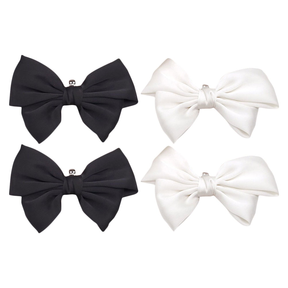 OFFIGAM 2Pairs Bow Shoe Clips Detachable Fabric Accessories for High ...