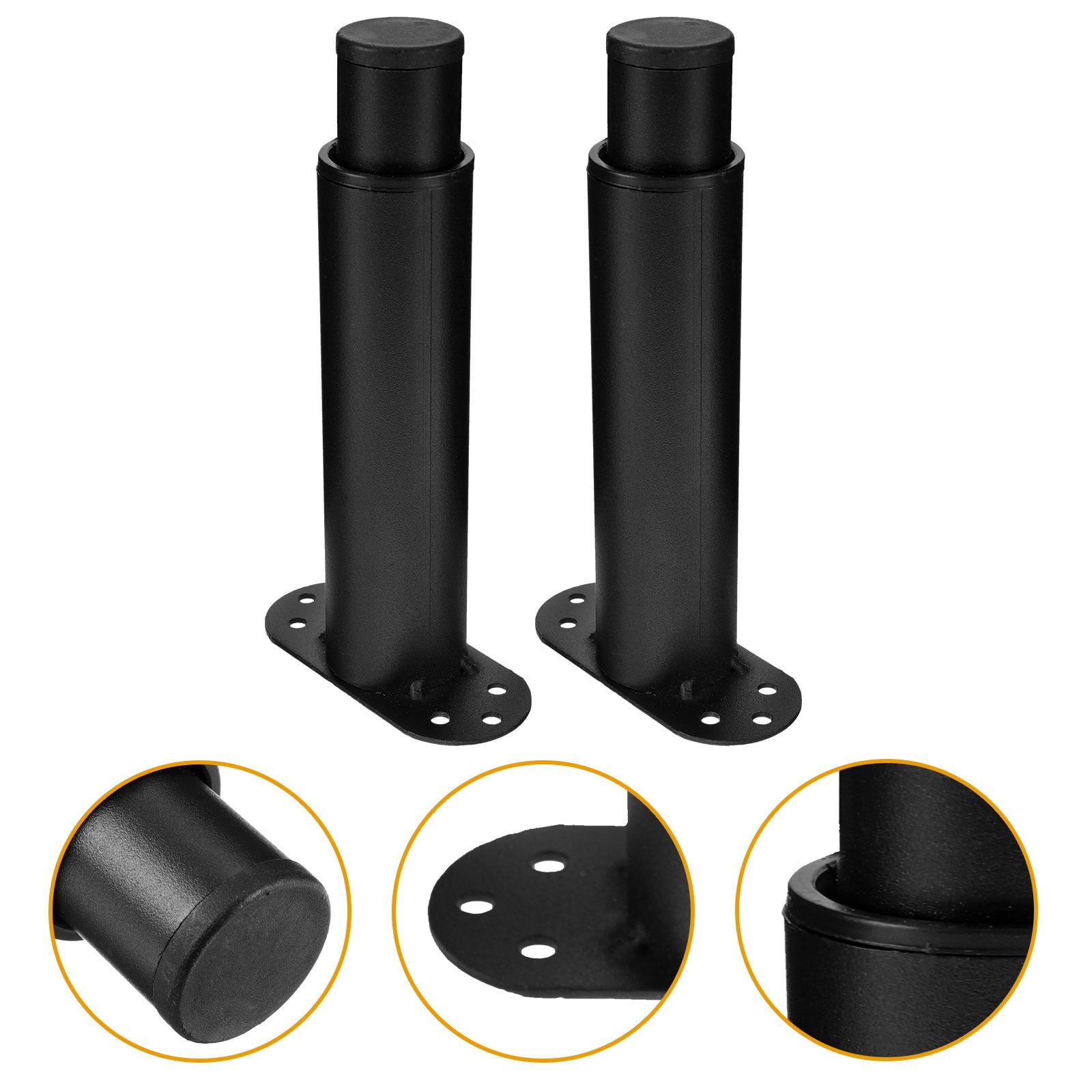 OFFIGAM Heavy Duty Adjustable Bed Frame Support Legs, Sturdy Rolled ...