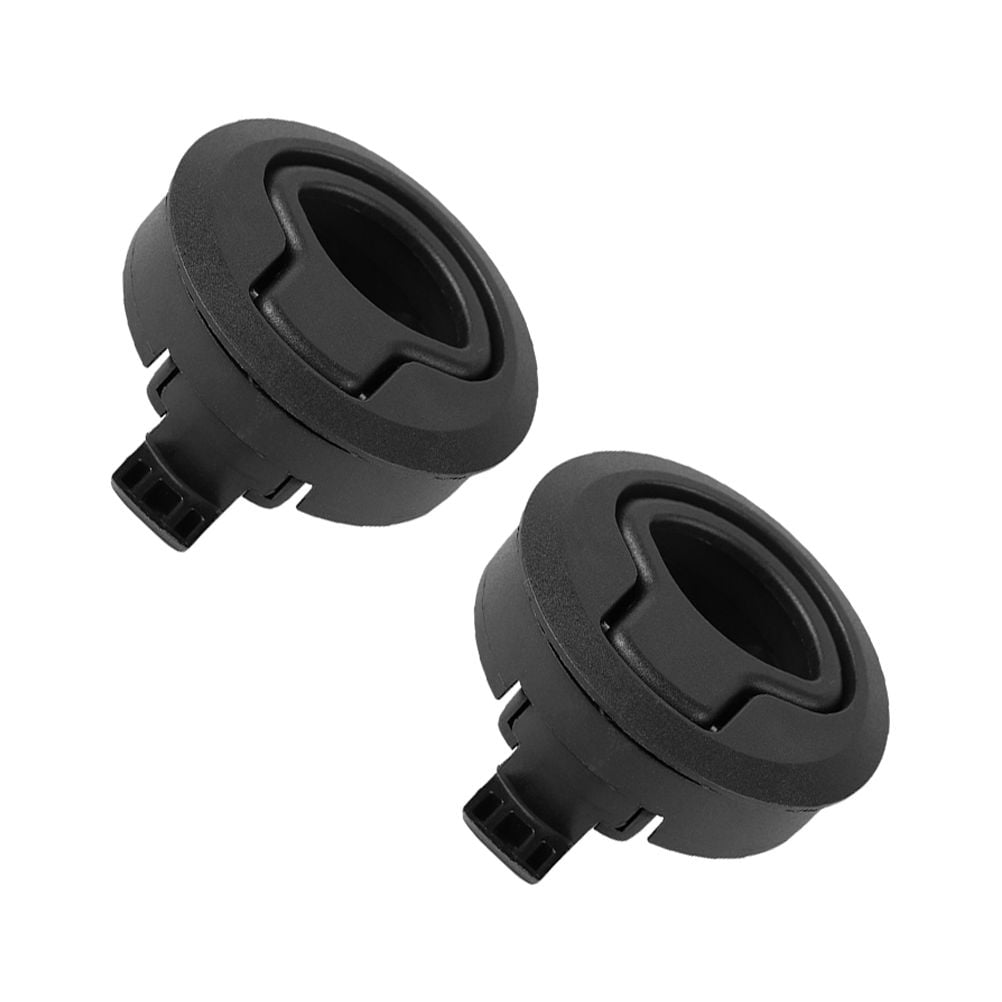 OFFIGAM 2Pcs Black Circular Plastic Metal Push Latch for RV Boat Use ...