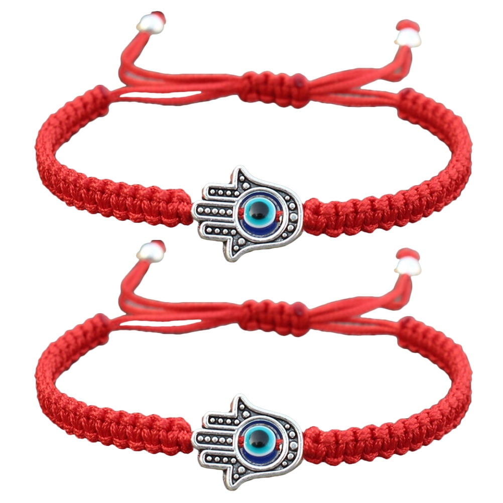 OFFIGAM 2Pcs Braided Rope Bracelets Assorted Color Adjustable For ...