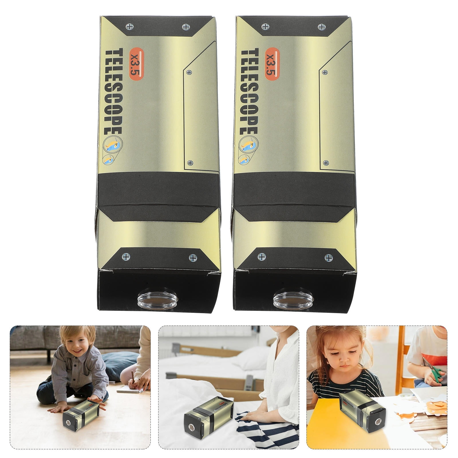 OFFIGAM 2Pcs Childrens Explore Toy Telescope Toy Assorted Color Improve ...