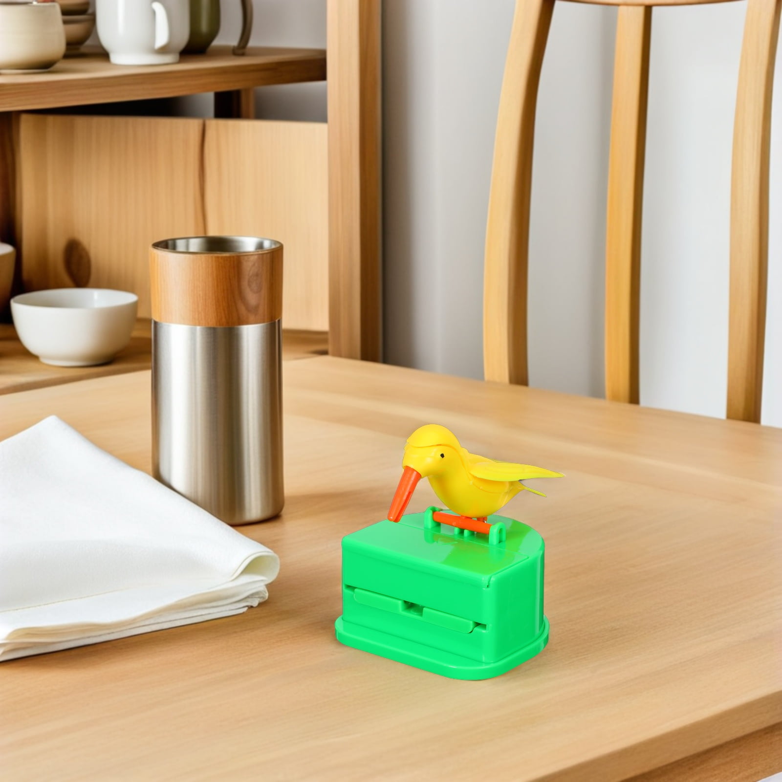 OFFIGAM Automatic Bird Toothpick Dispenser Box, Plastic, Easy One ...