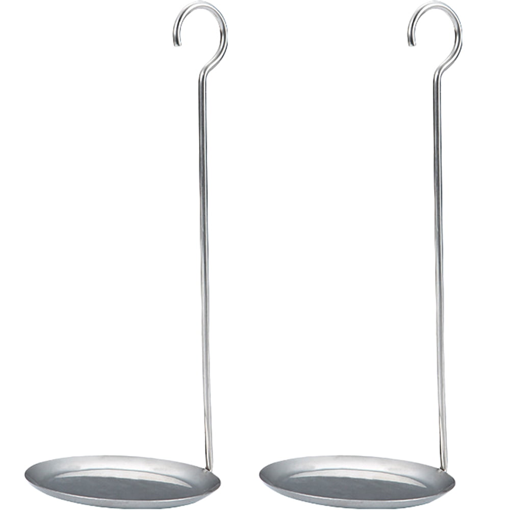 OFFIGAM 2Pcs Silver Kitchen Frying Spoon Tool with Metal Handle ...