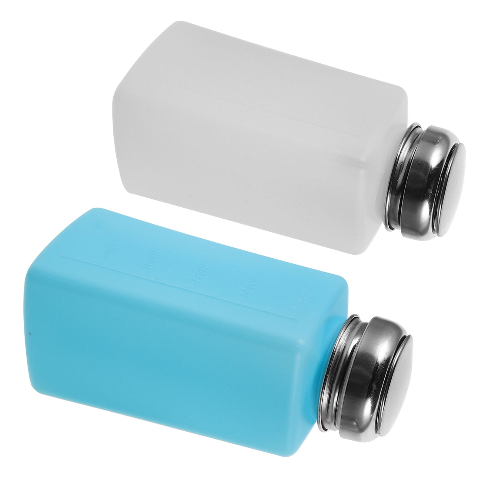 OFFIGAM 2-Pack Push Down Bottle Dispenser Plastic Press Type Anti ...