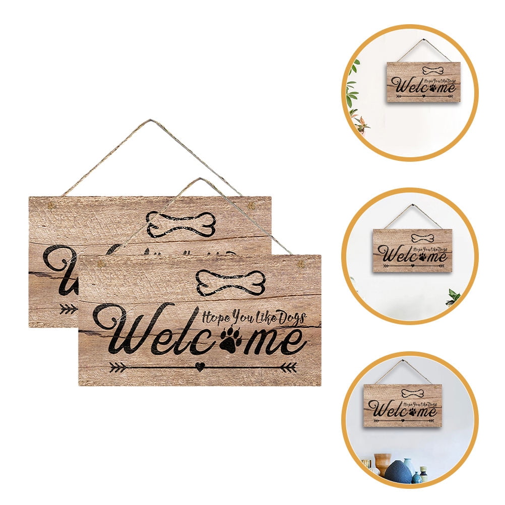 OFFIGAM 2Set Density Board Welcome Sign for Front Porch Home Decor Sign ...