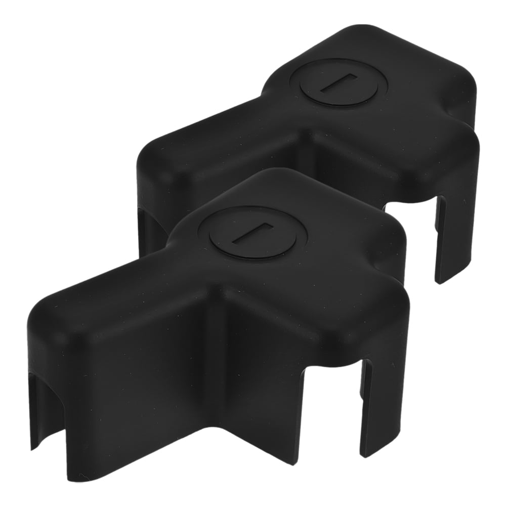 OFFIGAM 2pcs Car Battery Terminal Covers Black ABS Battery Caps for ...