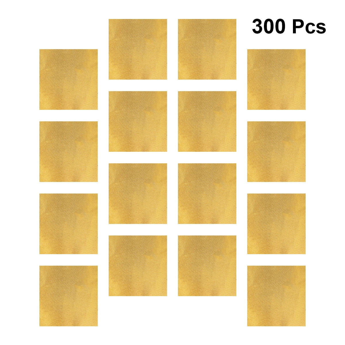 OFFIGAM 300Pcs Golden Foil Paper Chocolate Wrappers for Supermarkets ...