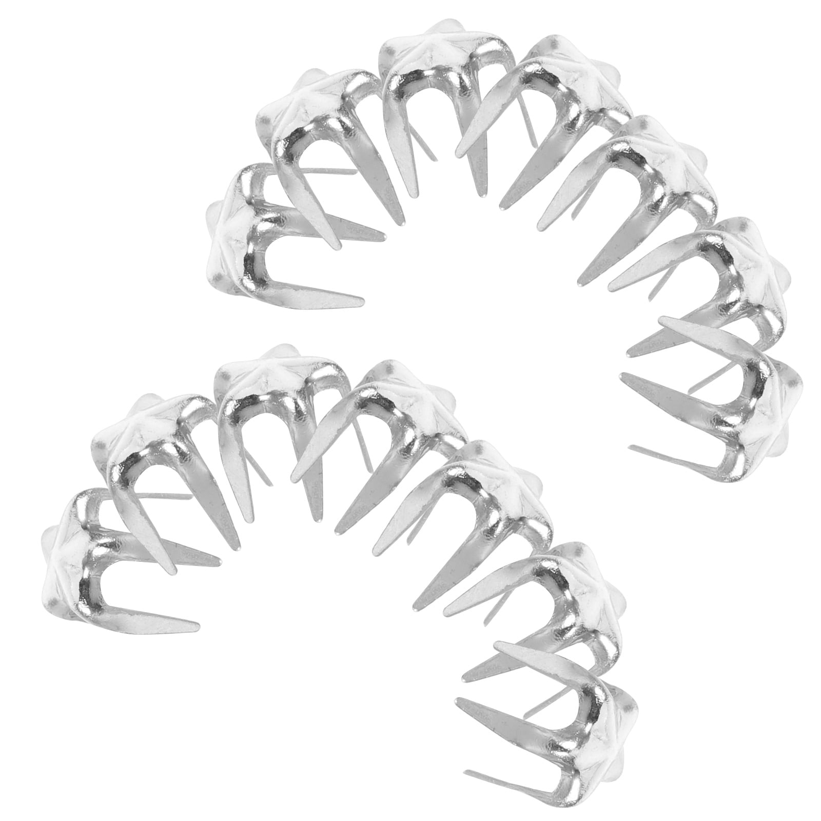 OFFIGAM 300pcs Silver Star Metal Studs for DIY Crafts Lightweight 5mm ...