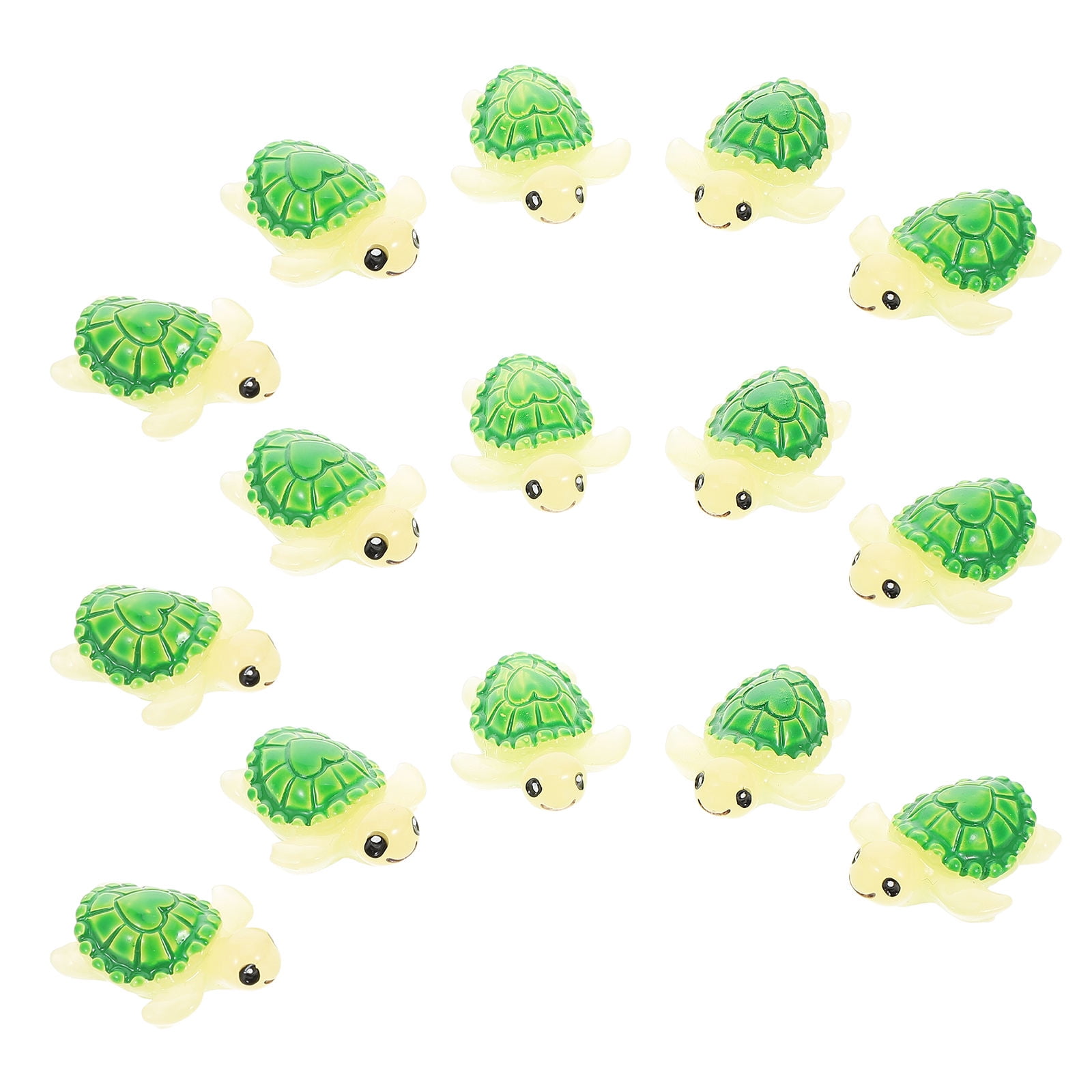 OFFIGAM 30pcs Mini Green Resin Tortoise Figurines Cute Tiny Turtle ...
