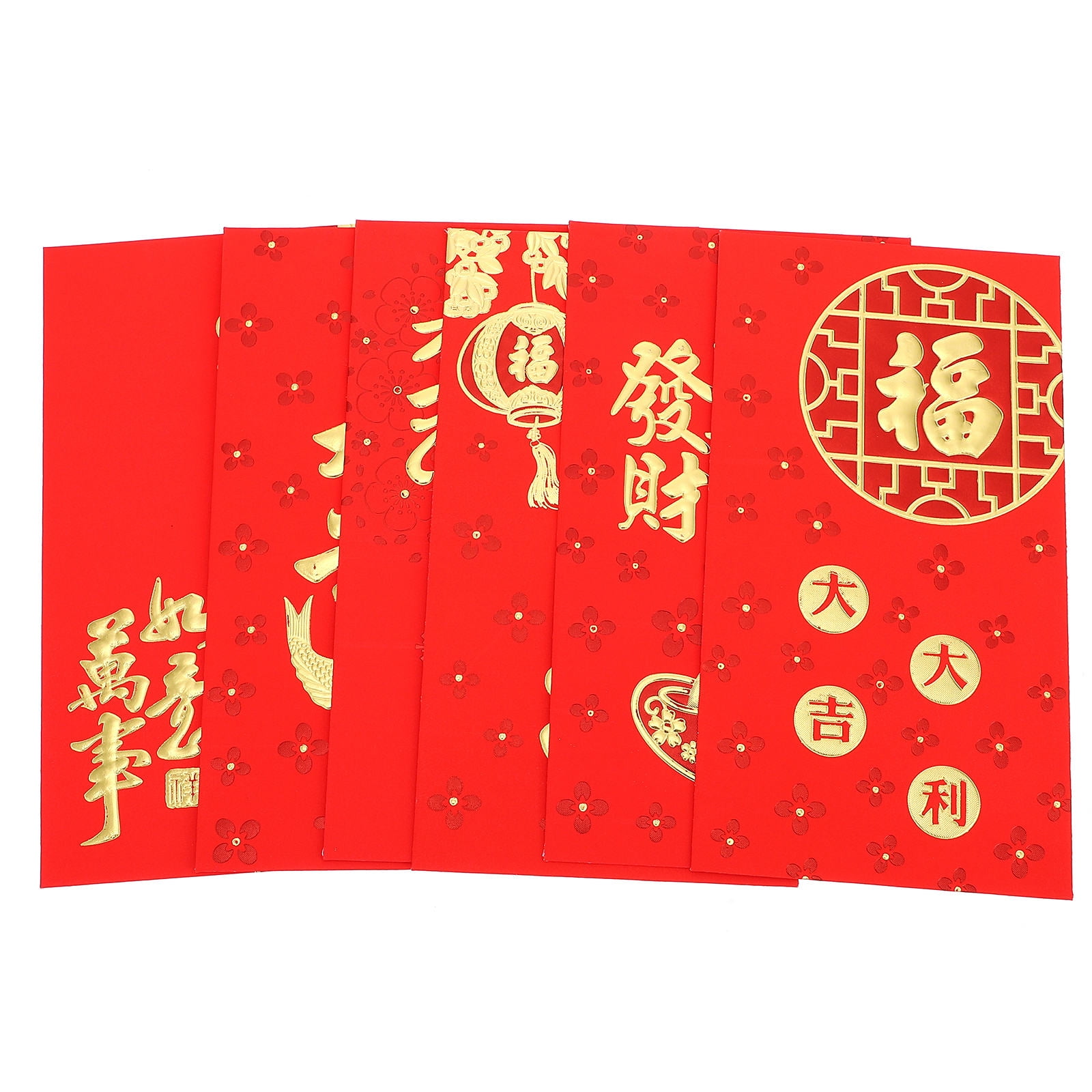 OFFIGAM 30Pcs Gift Red Pocket Envelopes Paper Material Environmental ...