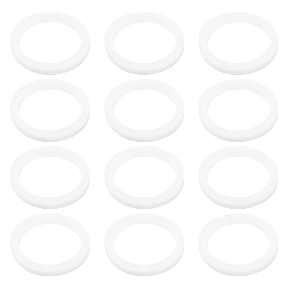 OFFIGAM 30pcs Silicone Sealing Rings White Leak Prevention for Jars ...