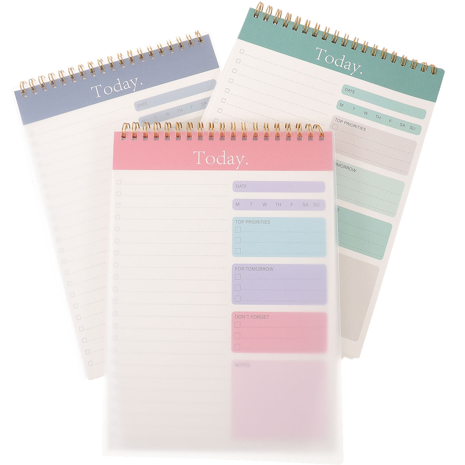 OFFIGAM 3Pack Daily Planner Assorted Color Paper Well Designed Chart ...