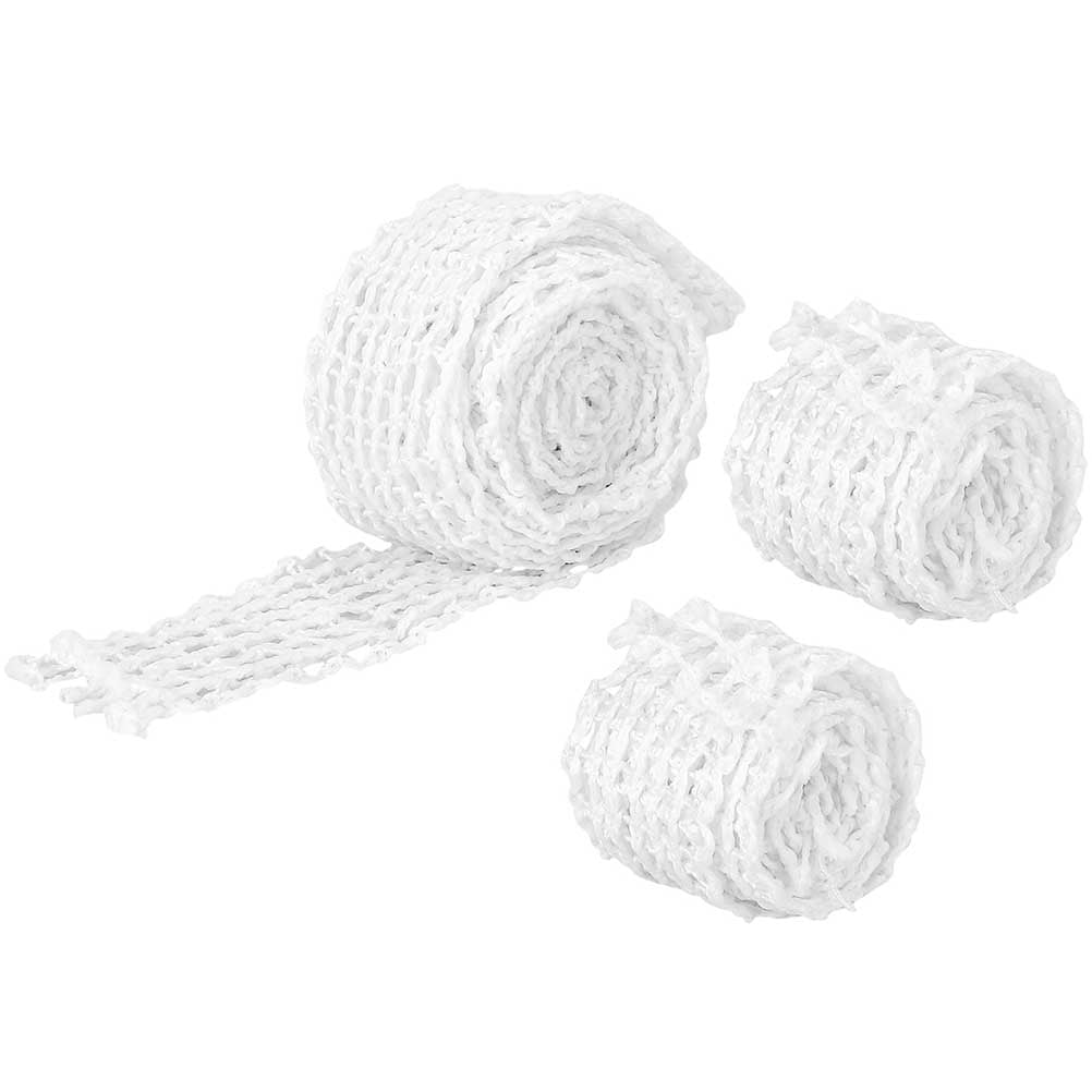OFFIGAM Elastic Meat Netting 3pcs White Cotton for Ham Packaging and ...