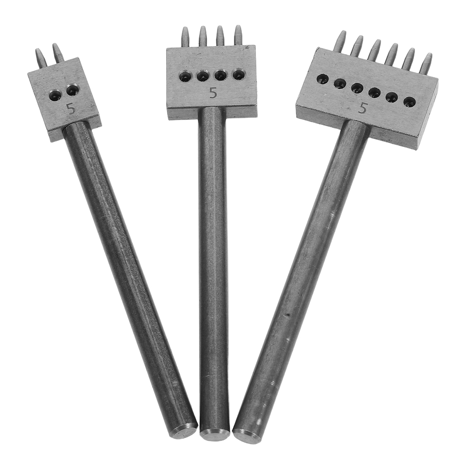 OFFIGAM 3Pcs Steel Hollow Punching Set With Ergonomic Handle For Craft ...