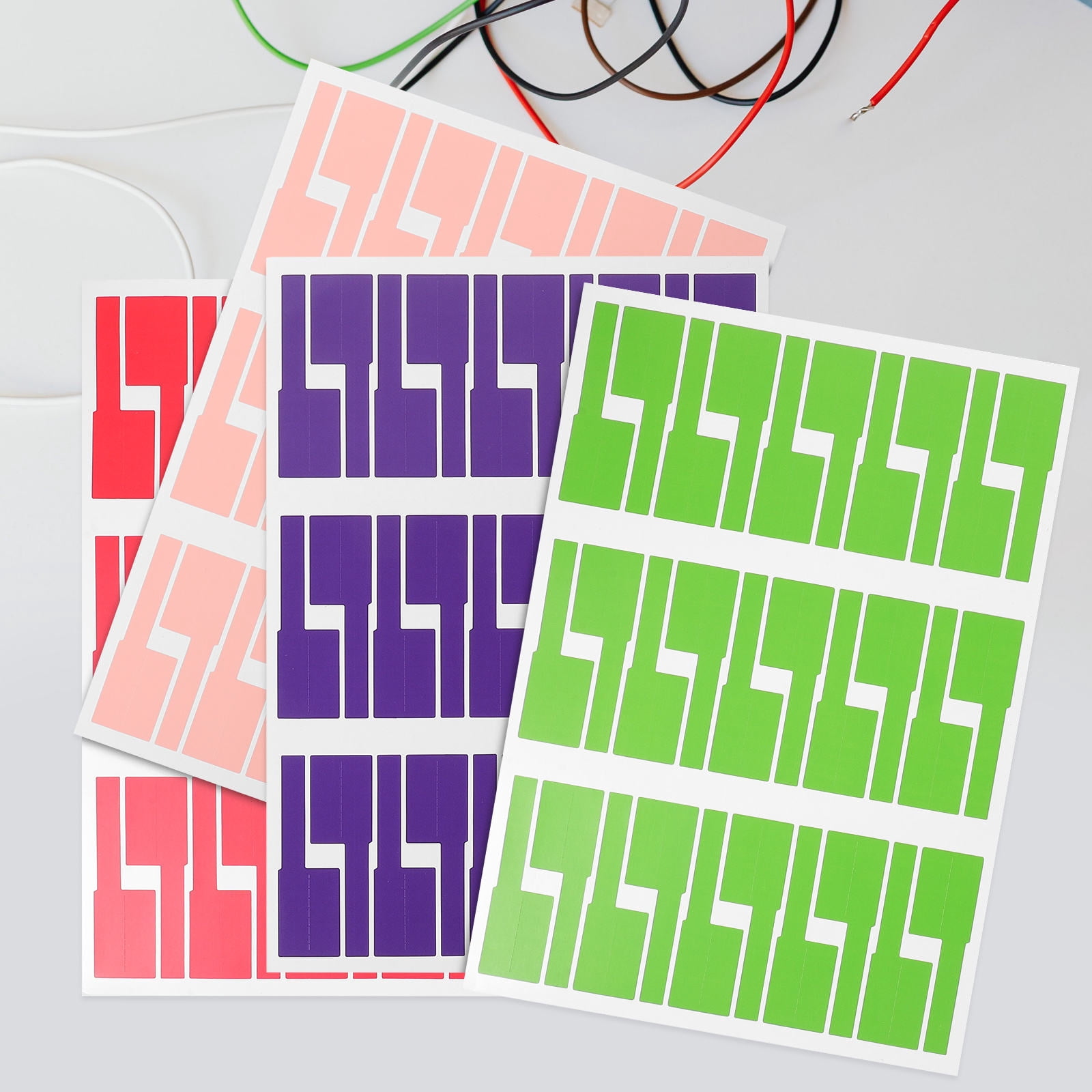 OFFIGAM Self-Adhesive Cable Tags in Multiple Colors for Easy ...