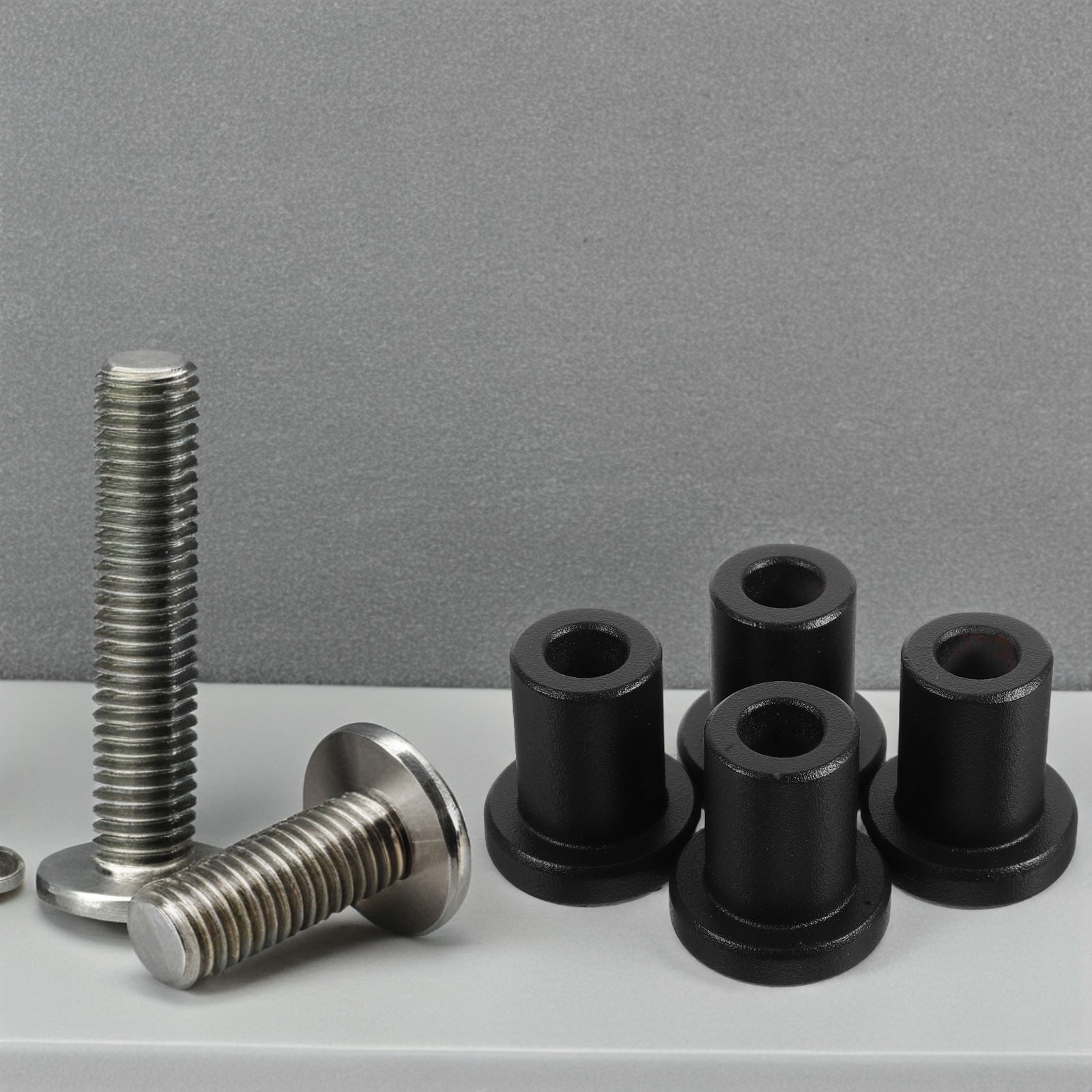 OFFIGAM 4Pcs Black Carbon Steel Repair Clamp for Barn Door Track ...