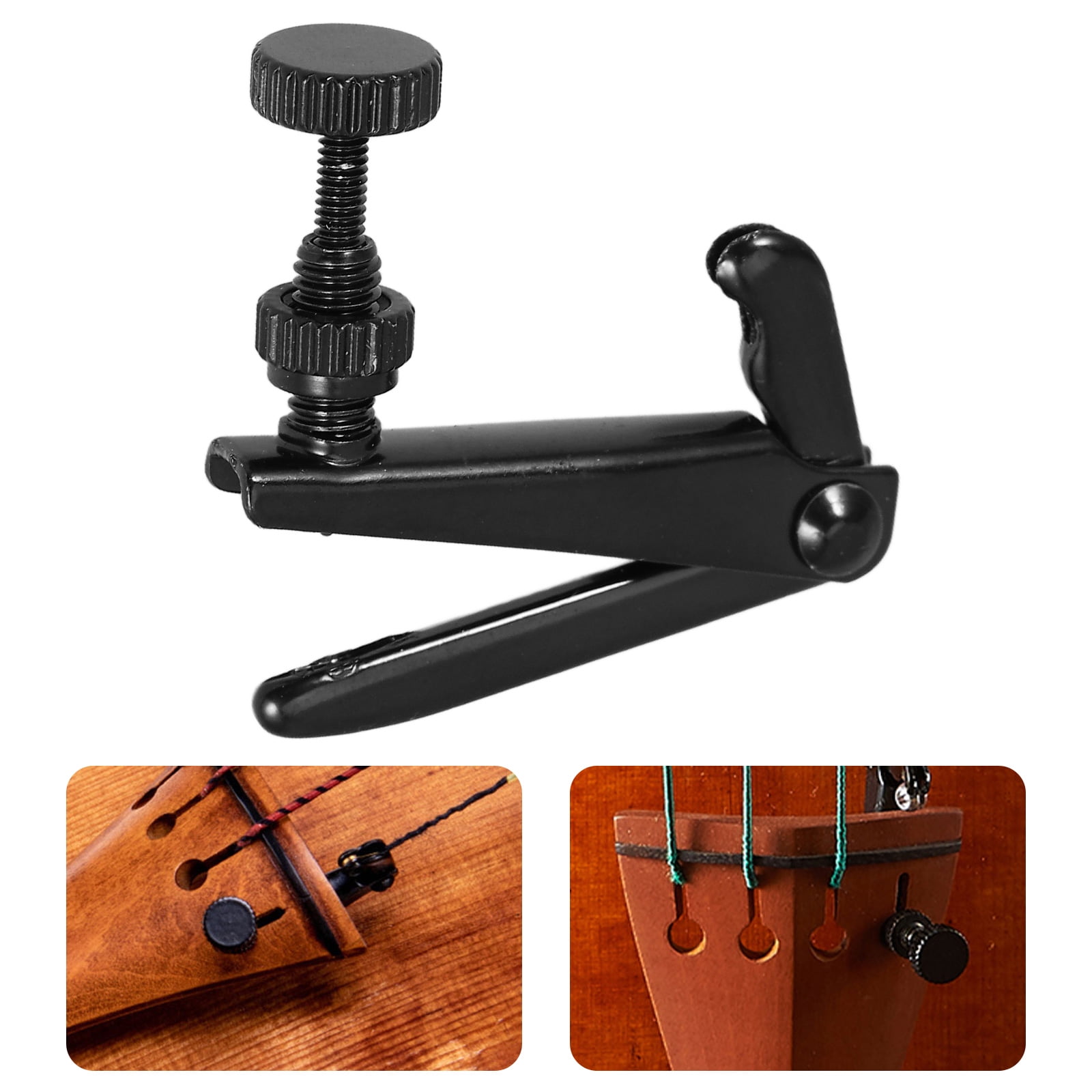 OFFIGAM 4Pcs Black Violin Fine Tuners for 3 4-4 4 Violin with String ...