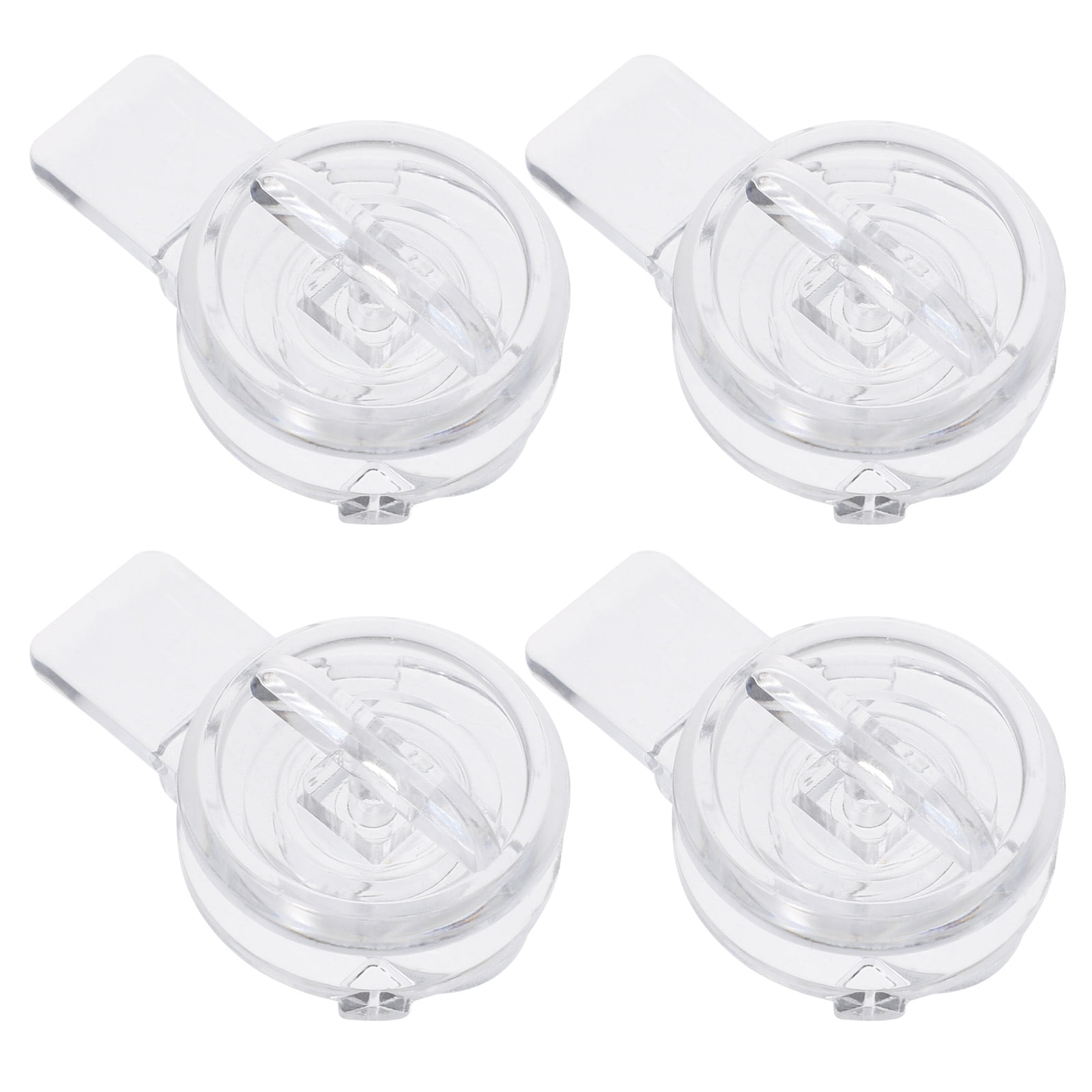 OFFIGAM 4-Pack Clear Acrylic Transparent Security Door Latch for Home ...