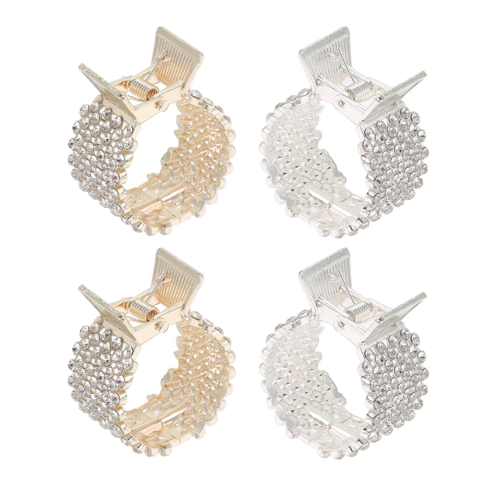 OFFIGAM Set of 4 Decorative Hair Barrettes for Women, Sparkling Style ...