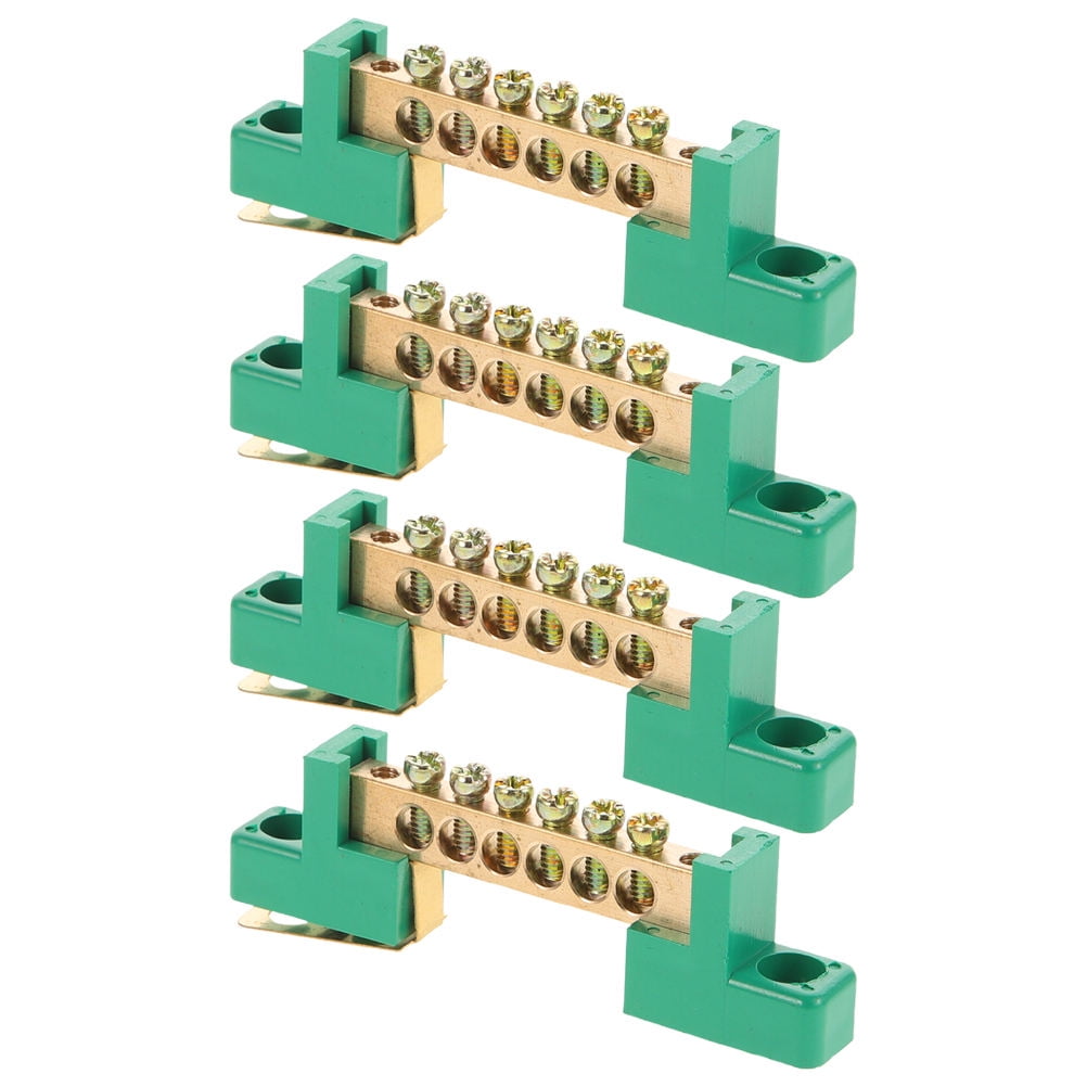 OFFIGAM 4Pcs Solid Brass Terminal Copper Plastic Electrical ...