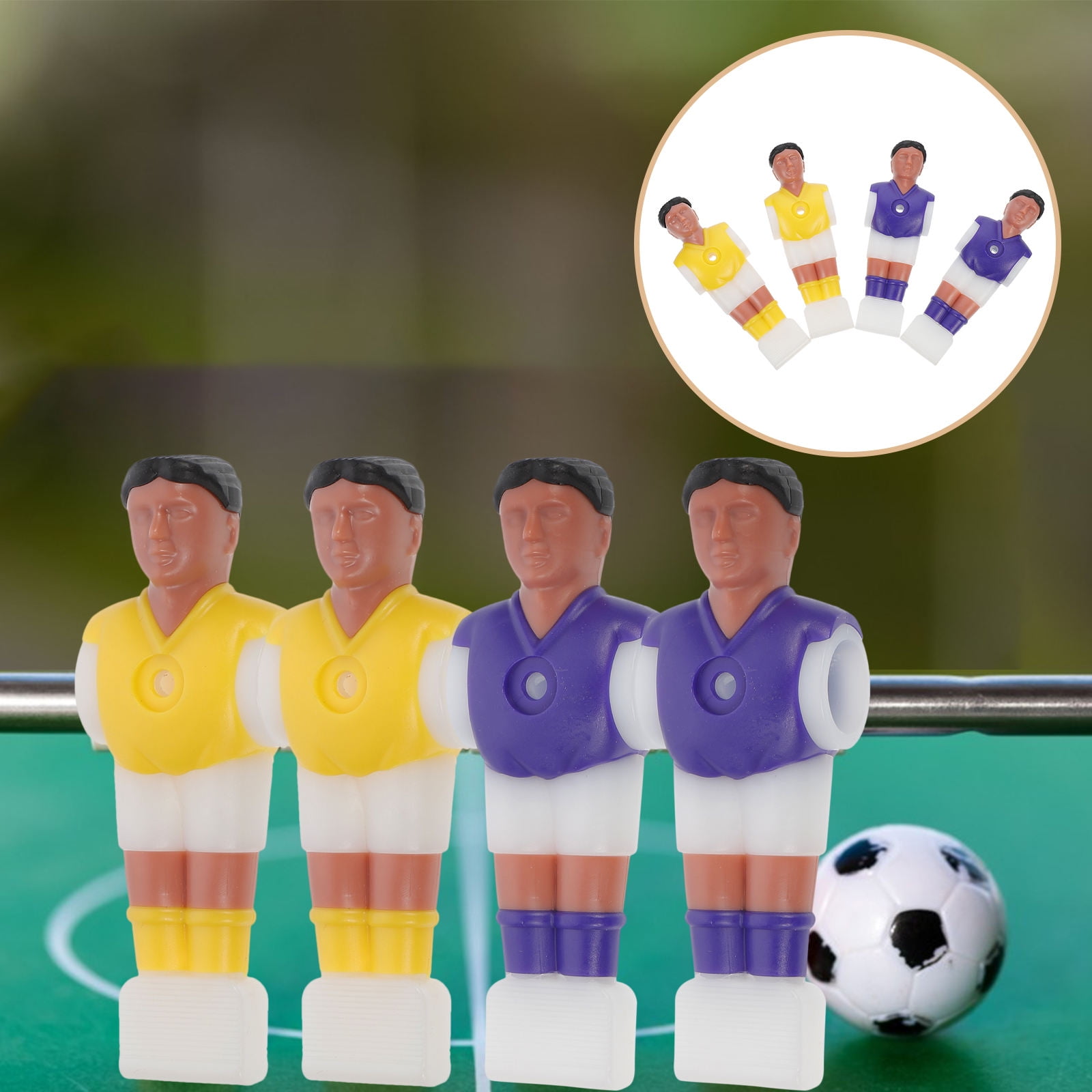 OFFIGAM 4Set Yellow Foosball Players Replacement Plastic Table Football ...