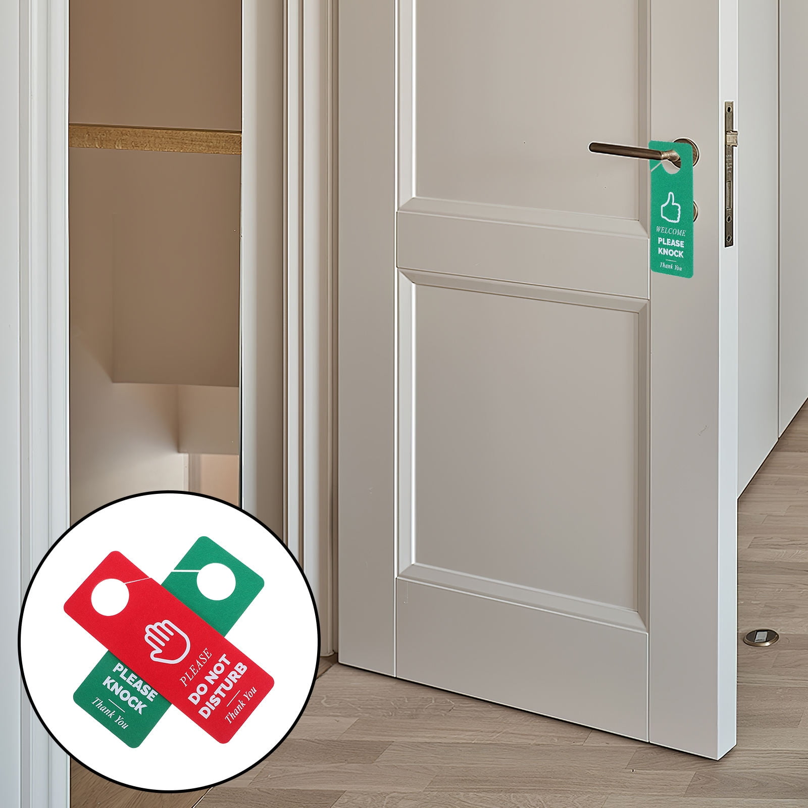 OFFIGAM Assorted Color Felt Door Hanger for Home with Clear Privacy ...