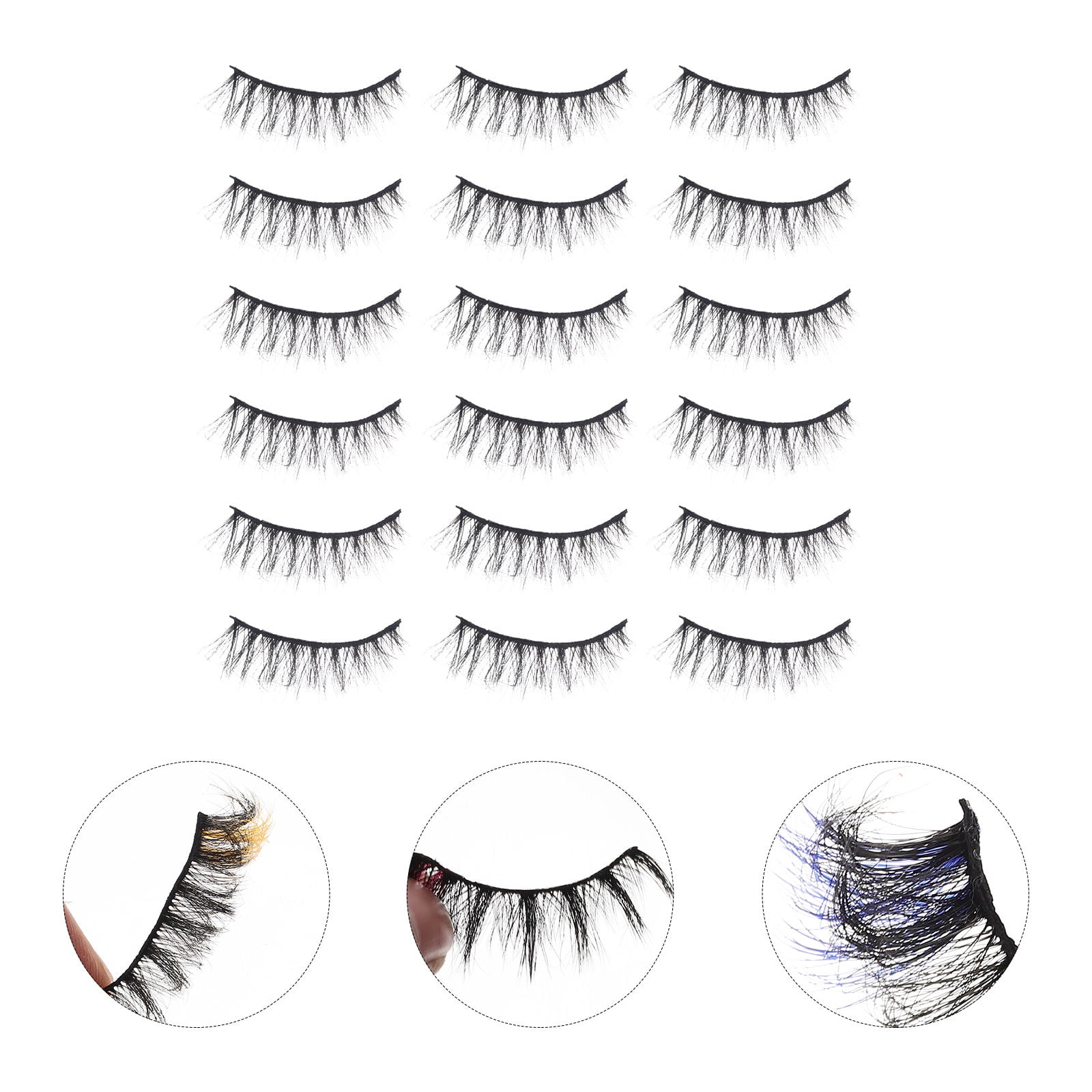 OFFIGAM 5 Pairs Fake Lash Strip For Birthdays With Thick and Curled ...
