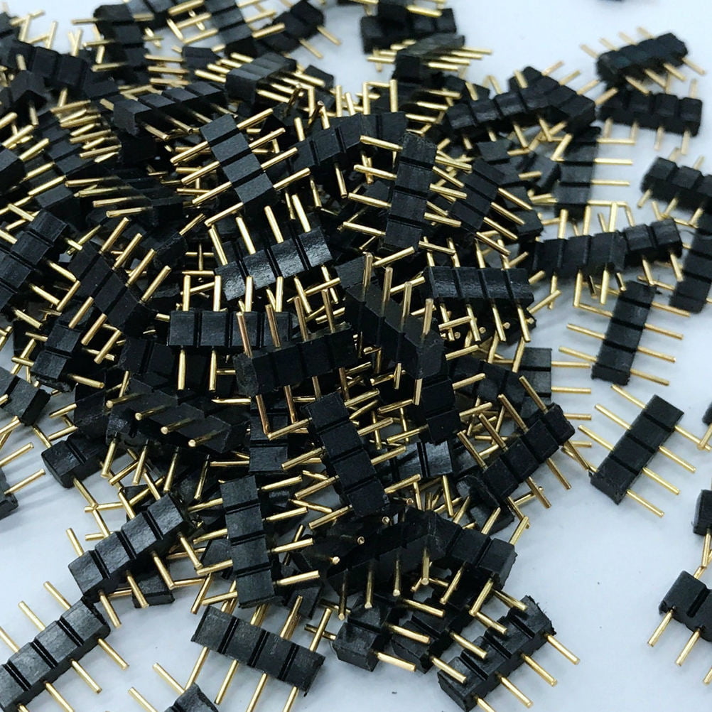 OFFIGAM 50Pcs Low Voltage Connector Pin Header Black For Diy And Electronics Projects - Walmart.com