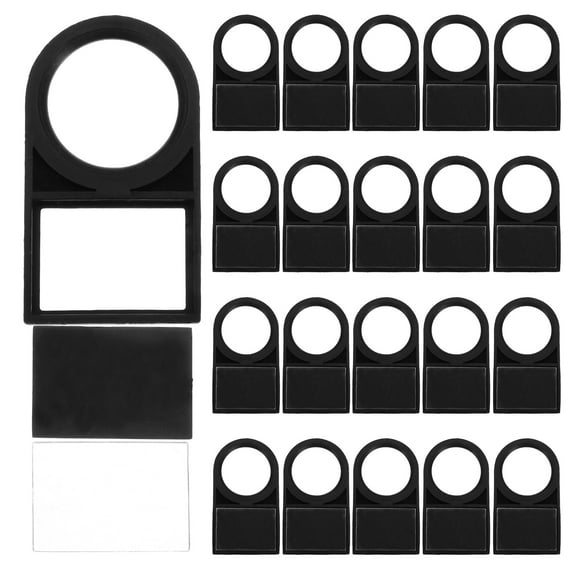 OFFIGAM 50Pcs Plastic Push Button Switch Notice Board Frame Sign for ...