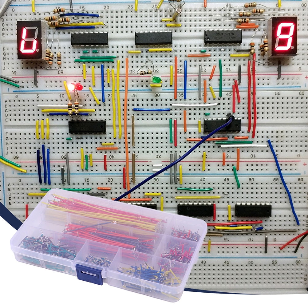 OFFIGAM 540Pcs Assorted Color Copper Aluminum Wire Jumper Cable for ...